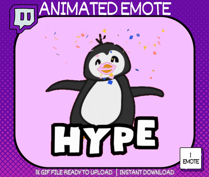 Animated Twitch Emote Cute Hype Emote Cute Twitch Emote - Etsy