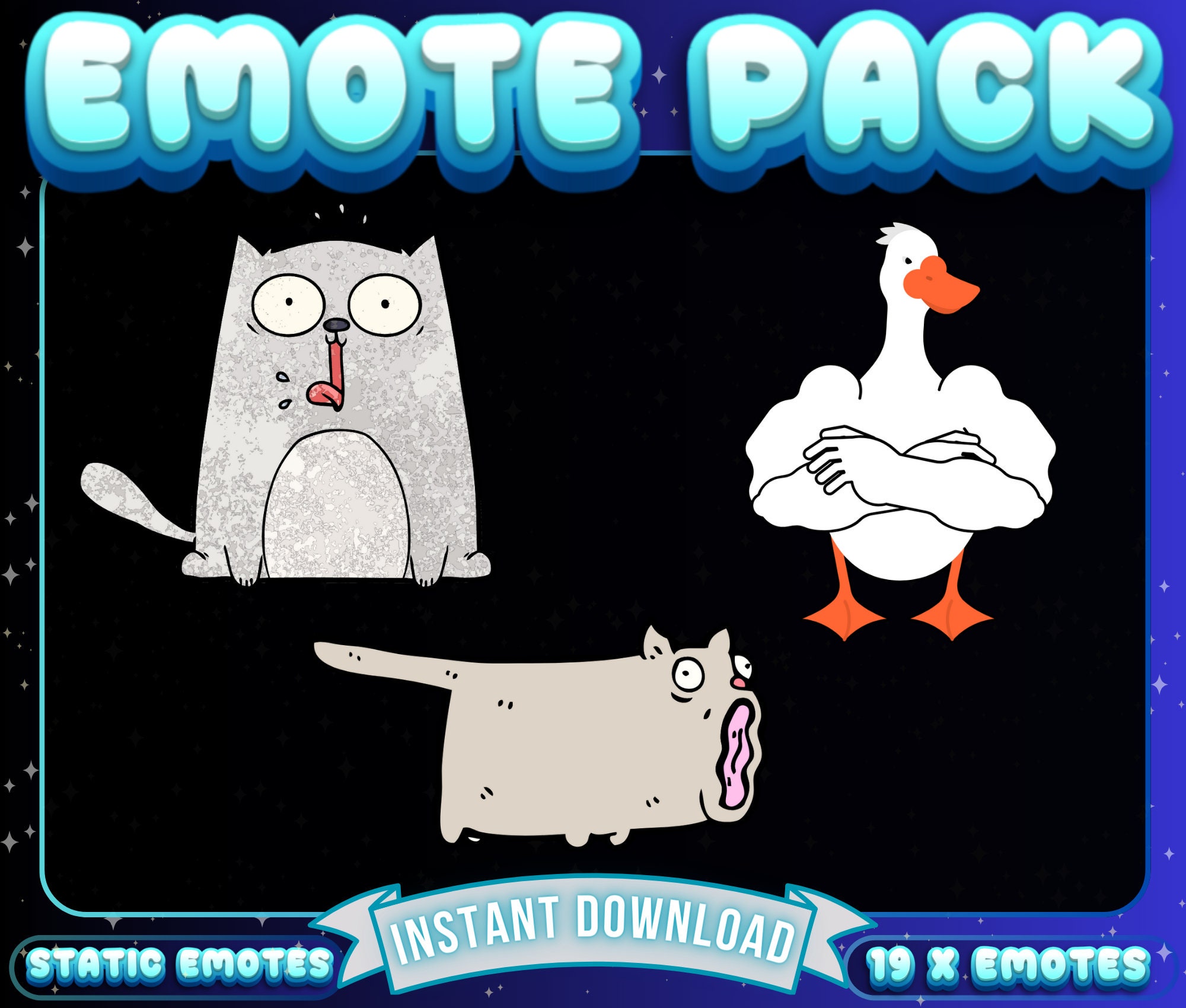 Funny Meme Emote Pack, Twitch Emote Pack, Tiktok Emote Pack, Discord ...