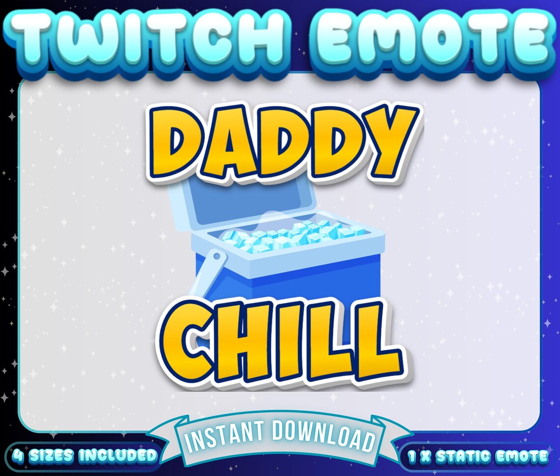 1 X Daddy Chill Twitch Emote, Funny Emote, Discord Emote, Funny Twitch ...