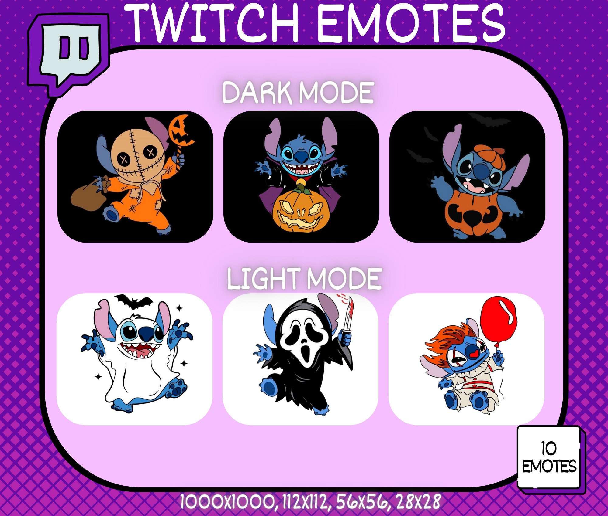 10 X Twitch Emotes Cute Stitch Twitch Emotes Stitch - Etsy UK