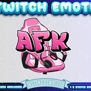 1 X AFK Twitch Emote, Funny Emote, Discord Emote, Funny Twitch Emote ...