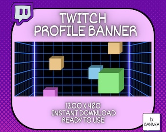 Twitch Profile Banner, Rainbow Welcome Profile Banner, Rainbow Profile ...