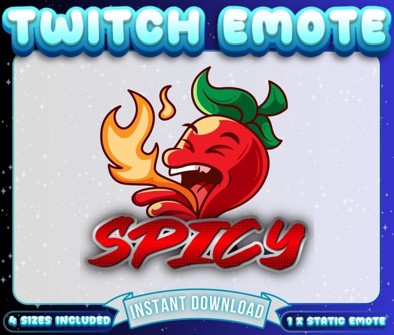 1 X Spicy Twitch Emote, Funny Emote, Discord Emote, Funny Twitch Emote ...