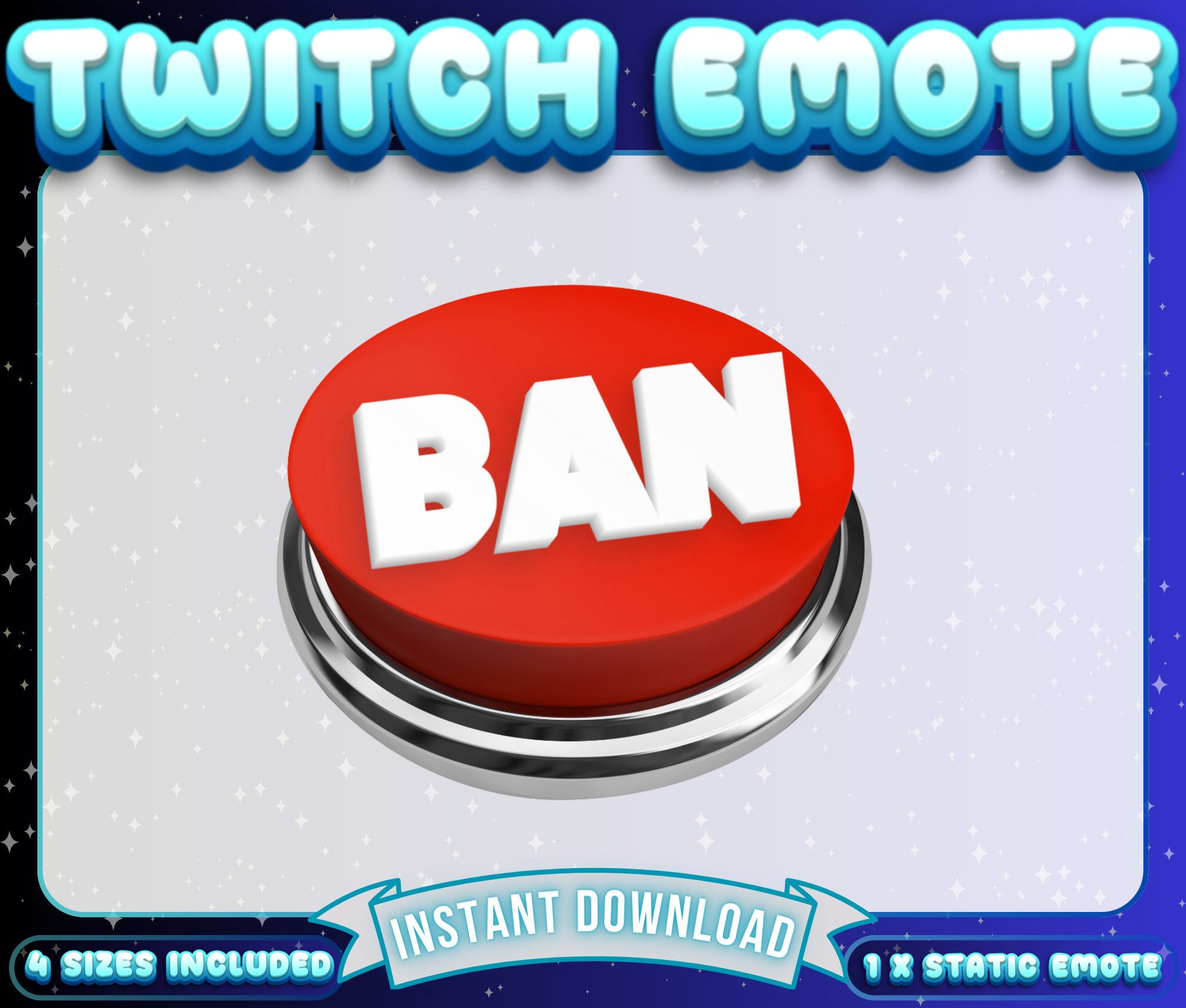 1 X Ban Twitch Emote, Funny Emote, Discord Emote, Funny Twitch Emote ...