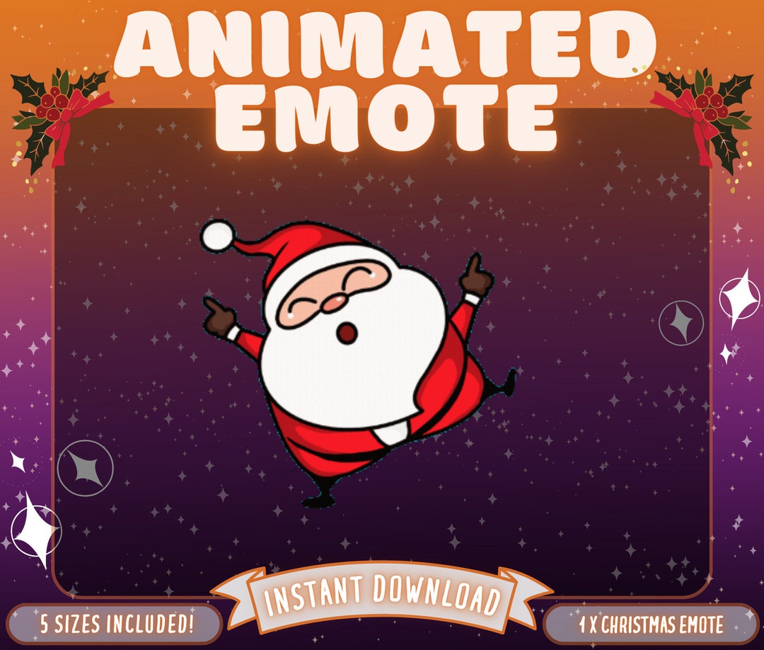 Animated Christmas Emote, Xmas Twitch Emote, Funny Twitch Emote, Twitch ...