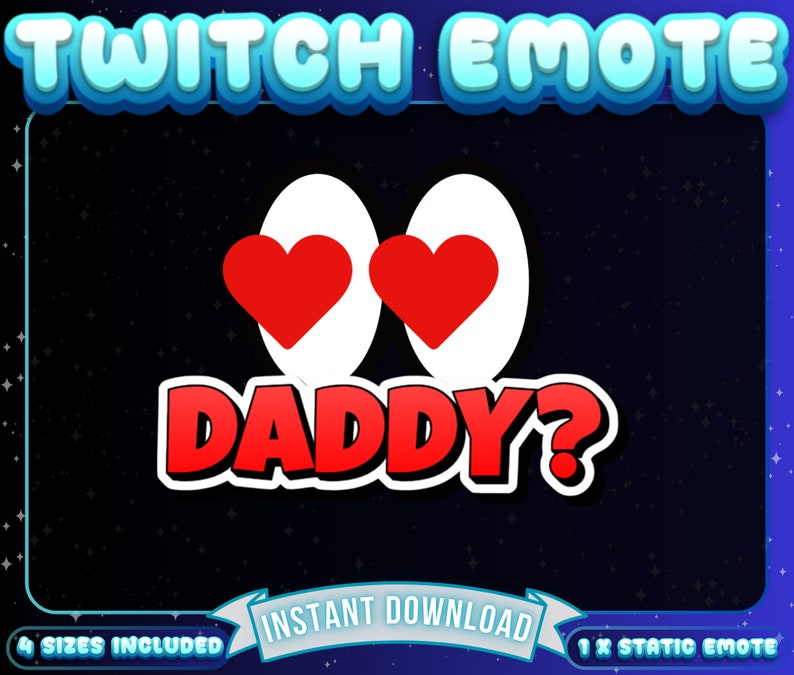 1 X Daddy Twitch Emote, Funny Emote, Discord Emote, Funny Twitch Emote ...