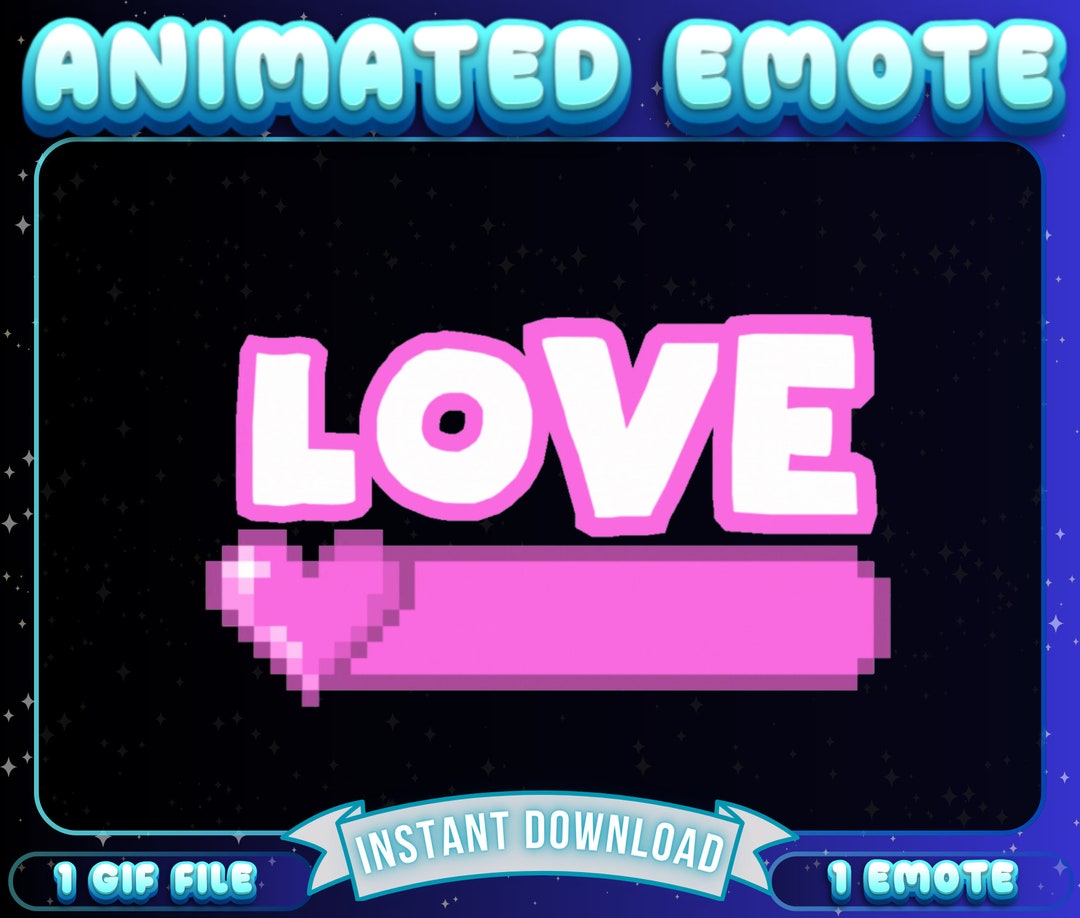 Animated Twitch Emote, Love Emote, Funny Twitch Emote, Love Twitch ...