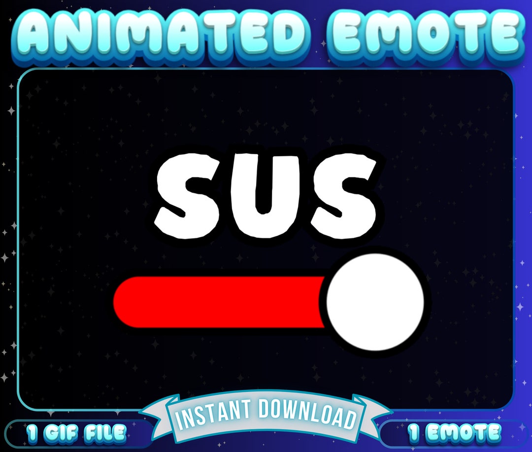 Animated Twitch Emote, Sus Emote, Funny Twitch Emote, Sus Twitch Emote, Emote Twitch, Twitch ...