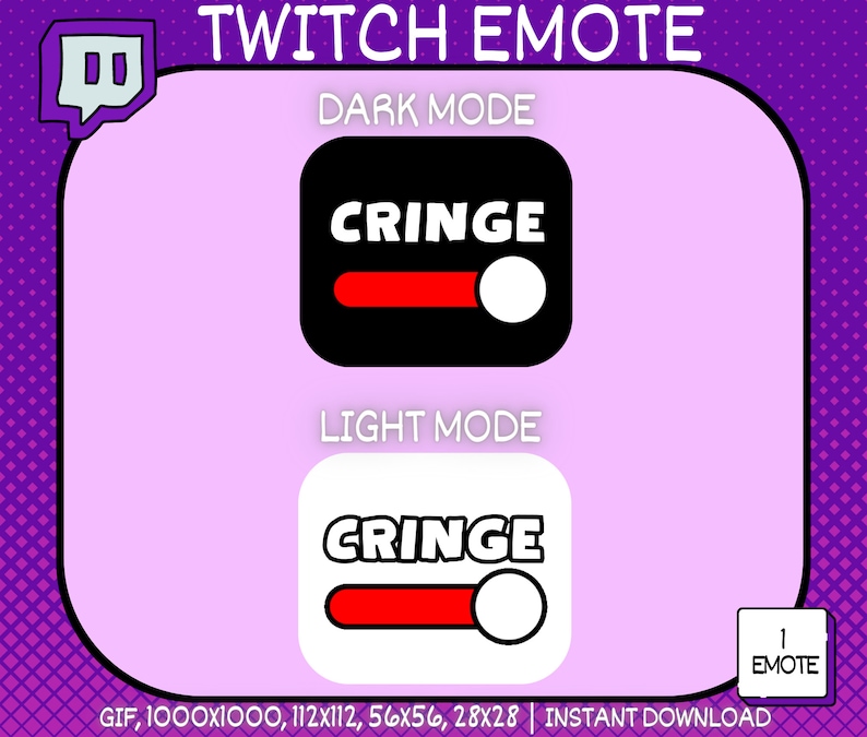 Animated Twitch Emote, Cringe Emote, Funny Twitch Emote, Cringe Twitch ...