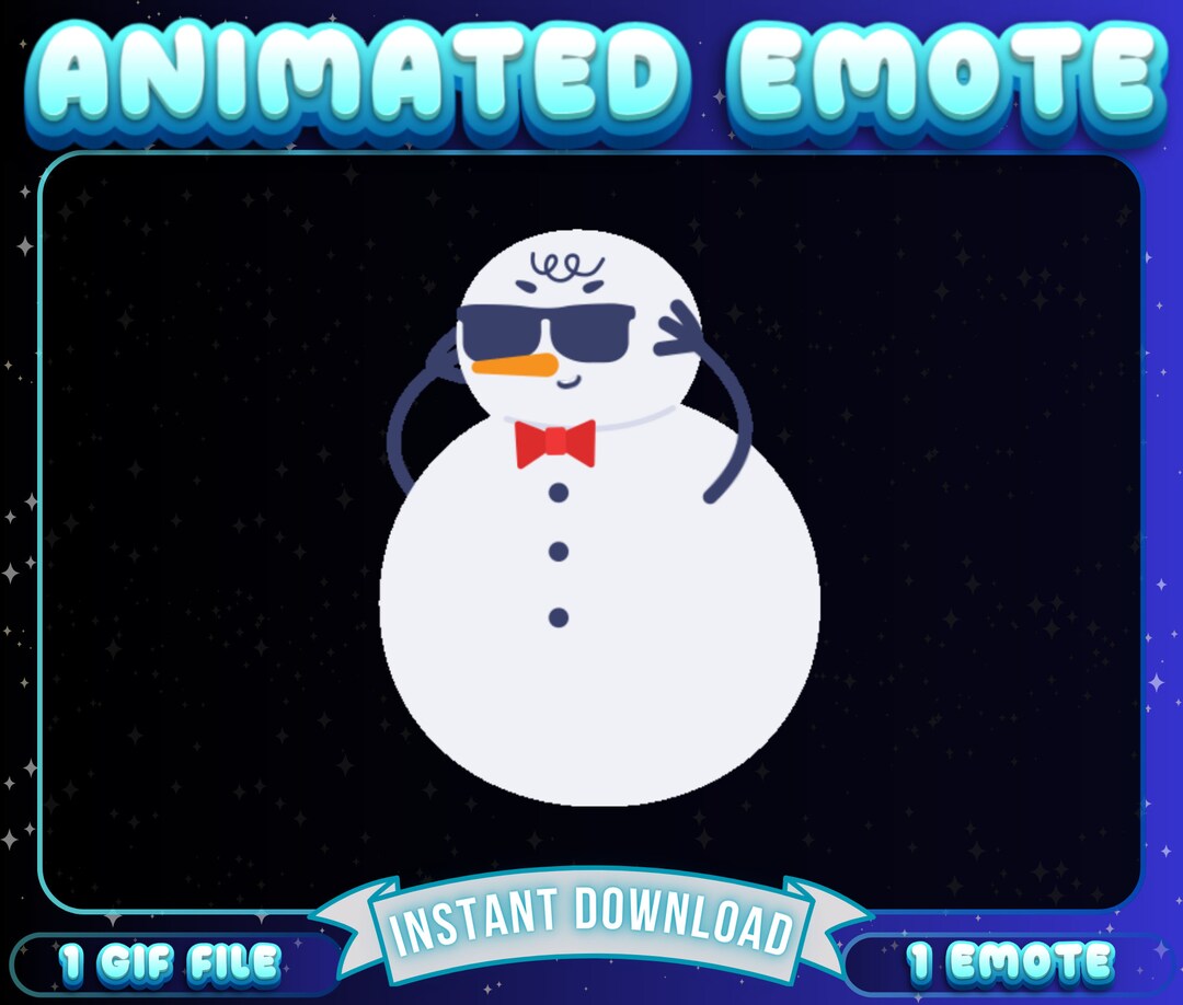 Dancing Snowman Animated Twitch Emote (GIF, Digital Download) - Etsy