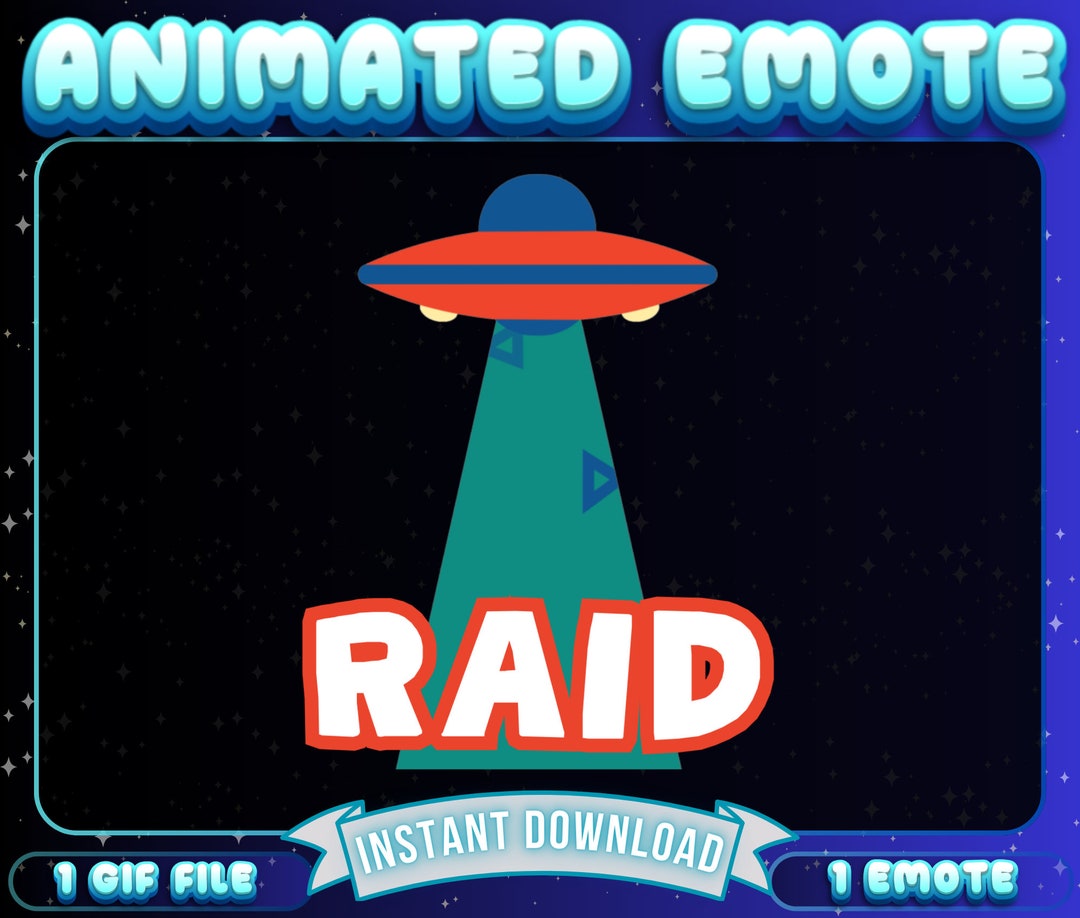 Animated Twitch Emote, UFO Raid Emote, Funny Twitch Emote, UFO Raid ...