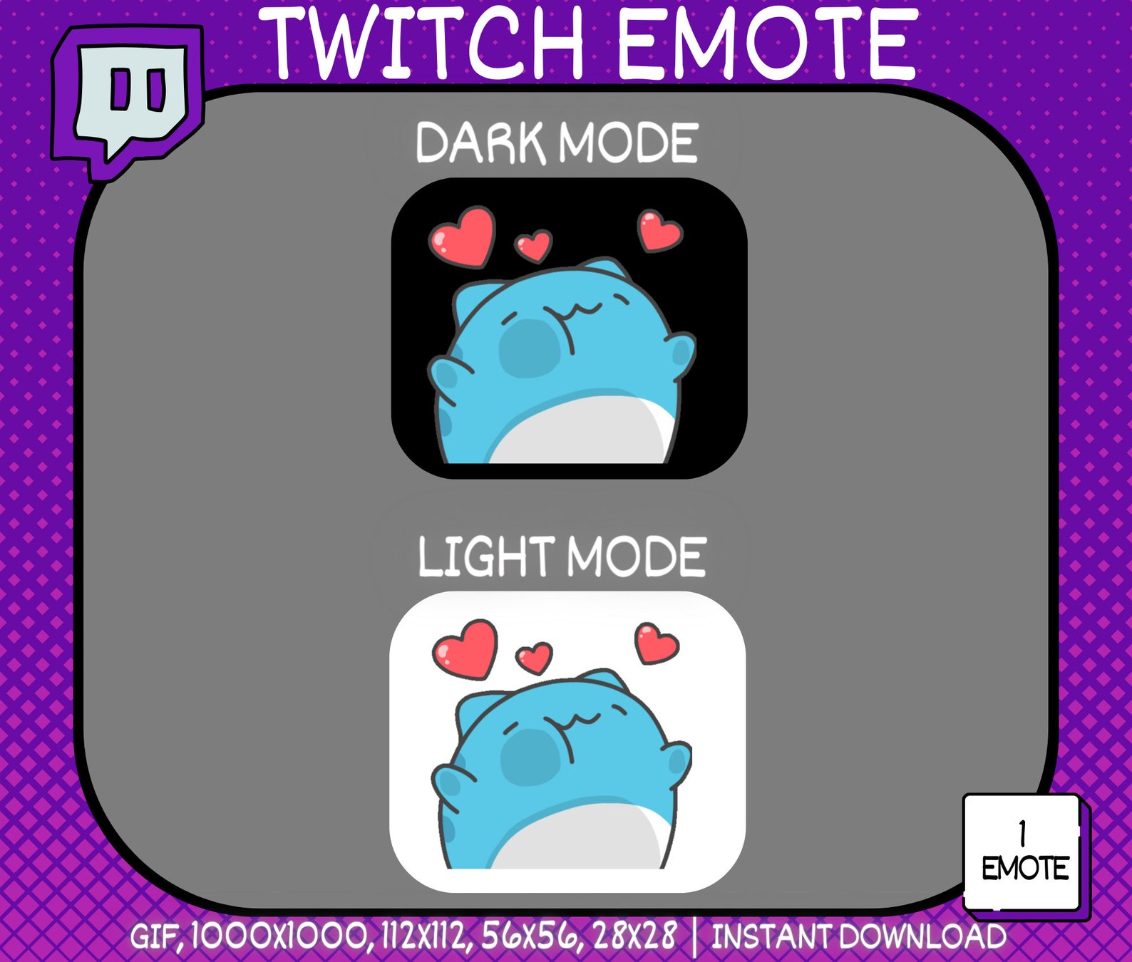 Animated Twitch Emote, Love Hug Emote, Hug Twitch Emote, Love Twitch ...