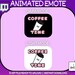 Coffee Time Animated Twitch Emote (instant Download) - Etsy