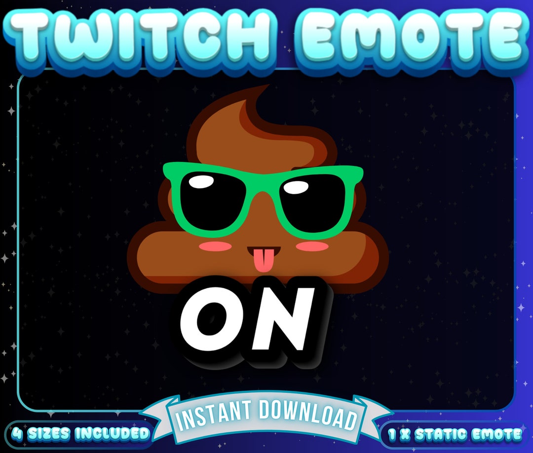 1 X Shit on Twitch Emote, Funny Emote, Discord Emote, Funny Twitch ...