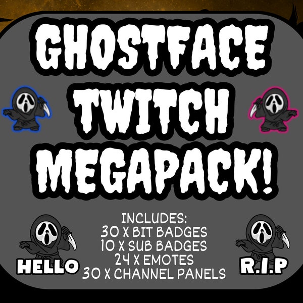 Ghostface Twitch Panel - Etsy