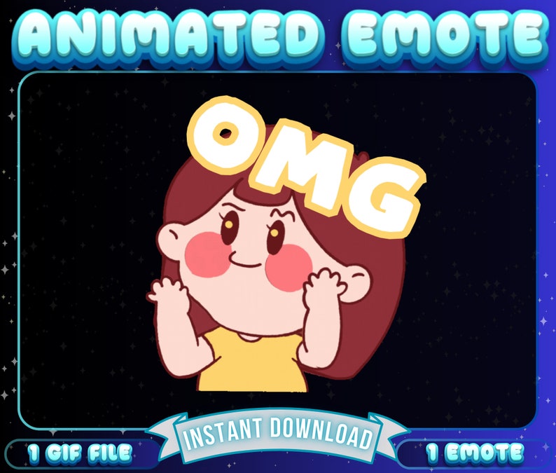 Animated Twitch Emote, OMG Emote, Funny Twitch Emote, OMG Twitch Emote ...