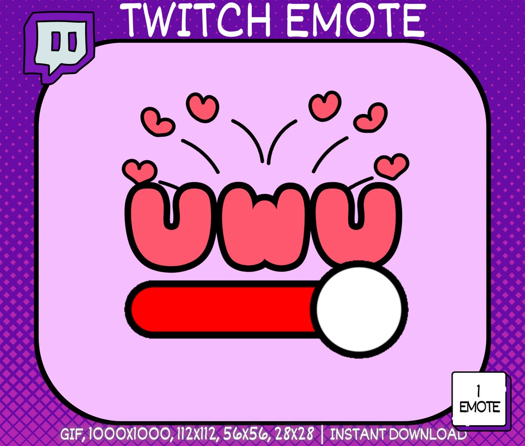 Animated Twitch Emote, UWU Emote, Funny Twitch Emote, UWU Twitch Emote ...