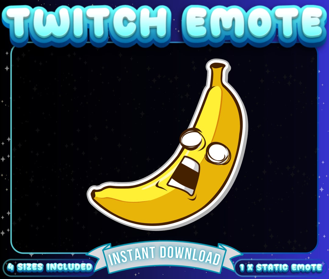 1 X Meme Banana Twitch Emote, Funny Emote, Discord Emote, Funny Twitch ...
