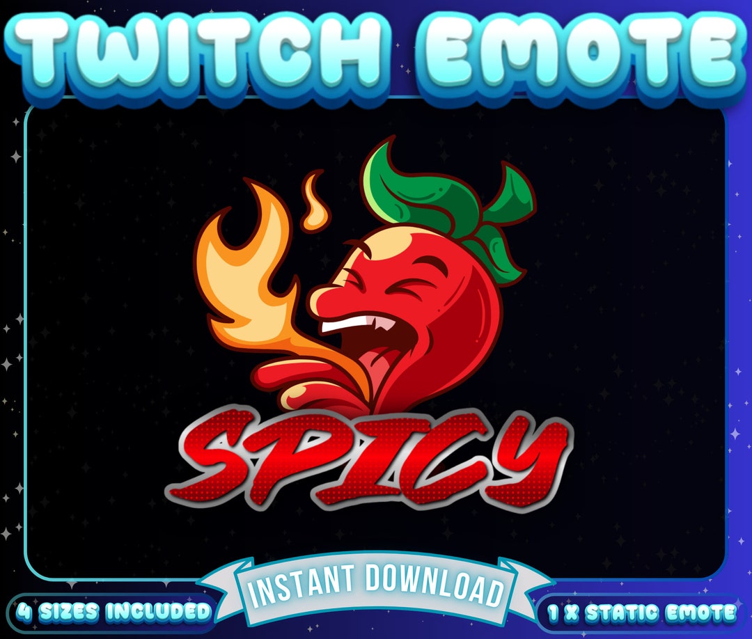 1 X Spicy Twitch Emote, Funny Emote, Discord Emote, Funny Twitch Emote ...