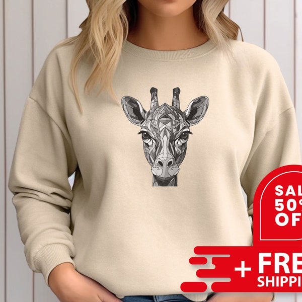 Giraffe Face Sweater - Etsy