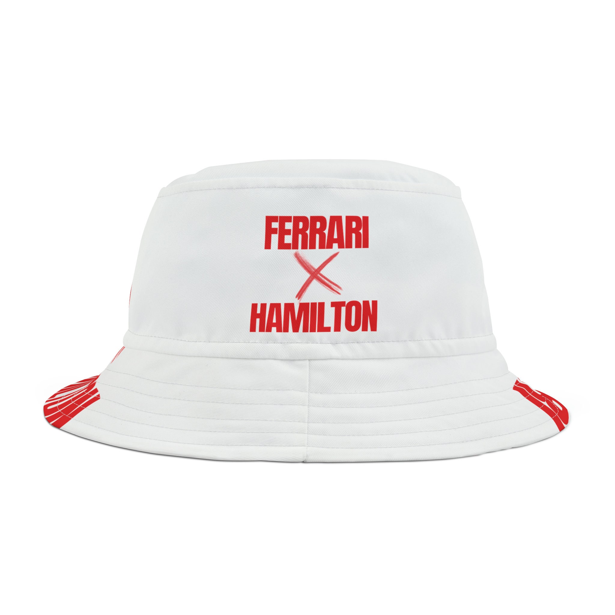 Lewis Hamilton X Ferrari Bucket Hat, Lewis Hamilton Print Hat, Lewis ...
