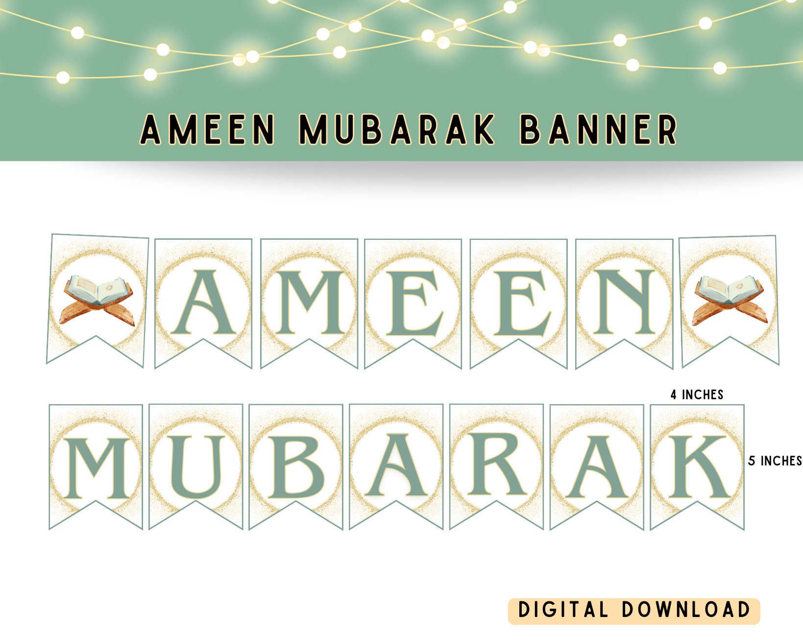 Ameen Mubarak Banner, Amen Mubarak Banner,quran Banner,quran Ceremony ...