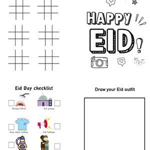 Eid Printable, Eid Activity Book, Activity for Eid, Printable for Eid ...