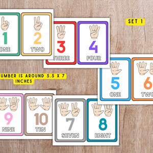 Finger Numbers,flash Cards,printable Counting 1-10,number Frames ...