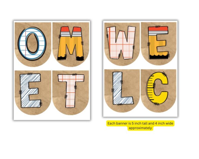 Back to School Printable Banner, Welcome Back to School Banner,banner ...