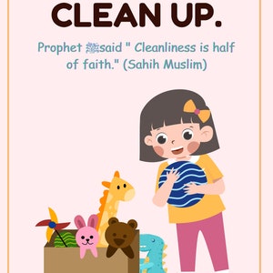 Good Manners and Positive Attitude Poster for Classroom With Hadith ...