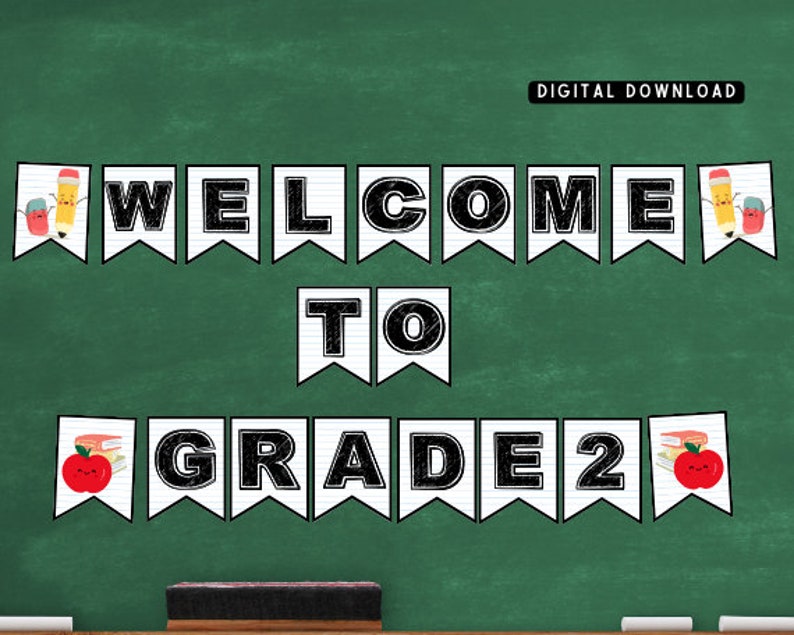 Back to School Printable Banner, Welcome Back to School Banner, Diy ...