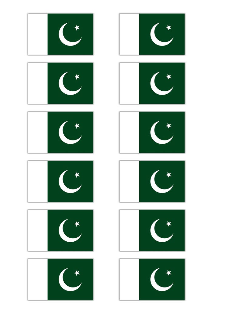 Pakistan, Pakistan Flag,pakistan Flag Cupcake Topper,cupcake Topper ...