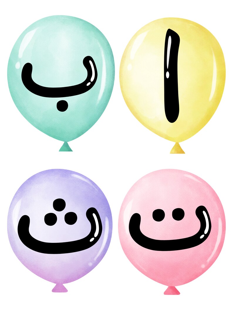 Arabic Letters, Arabic Digital Download, Arabic Class, Arabic Letter ...