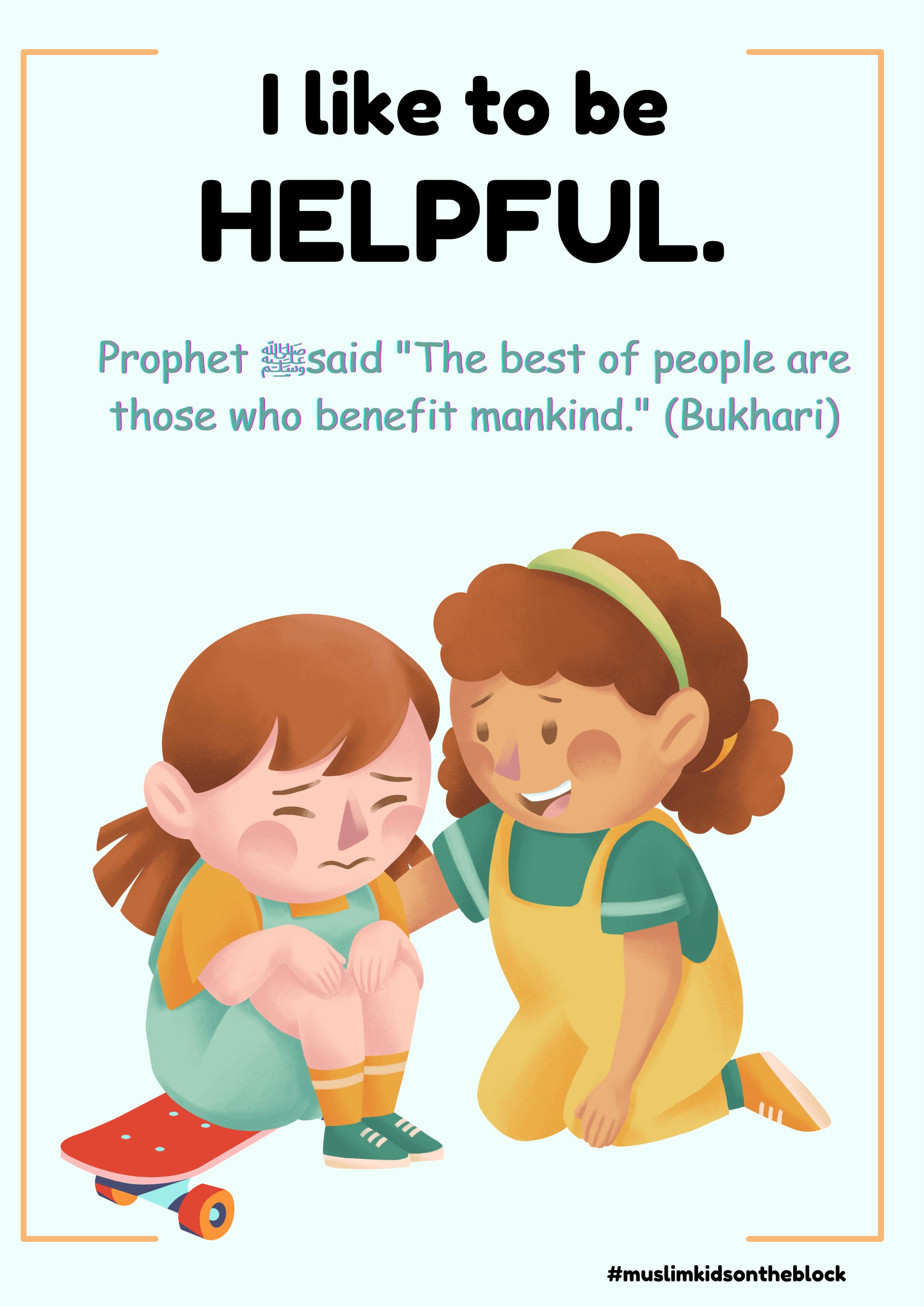 Good Manners and Positive Attitude Poster for Classroom With Hadith ...