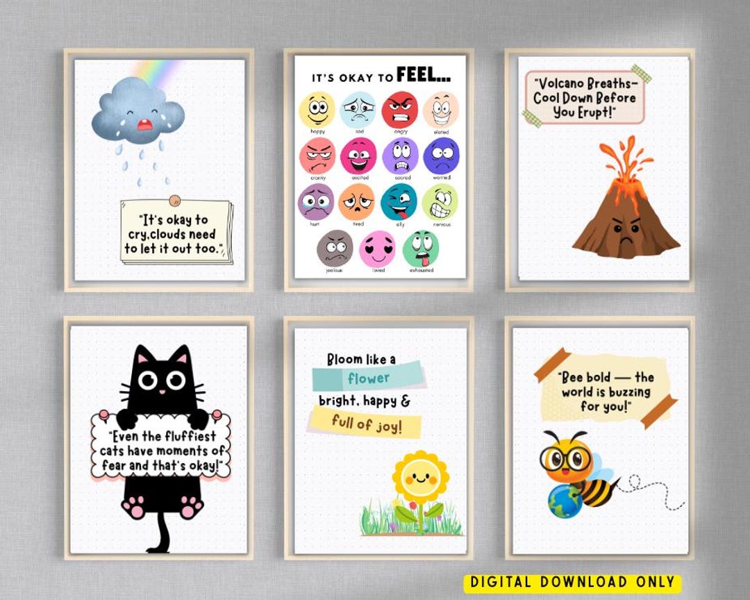 Emotion Poster, Classroom Poster Feeling, Feelings Poster, Calming ...