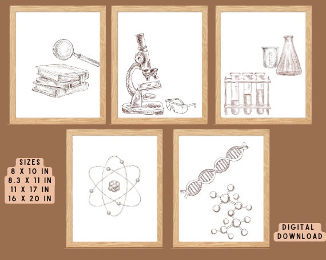 Science Classroom Decor, Science Posters,stem Classroom Wall,middle ...