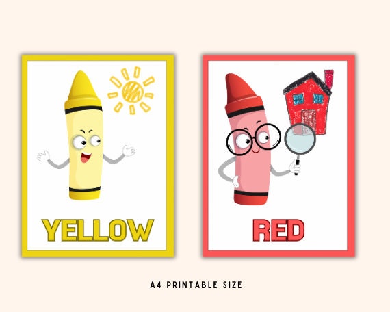 Preschool Printables Colors Classroom Posters, Color Posters ...