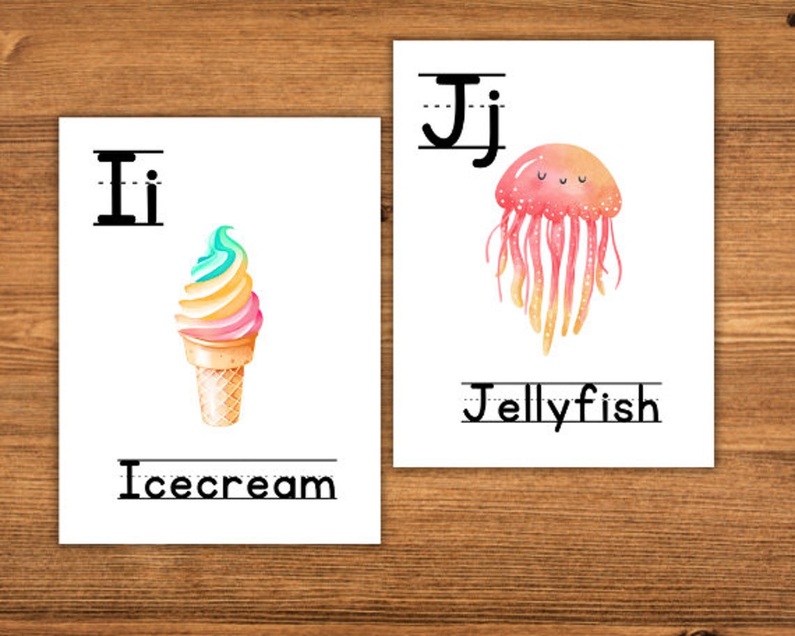 Alphabet Posters,montessori Poster, Nursery Poster, Kindergarten Poster ...