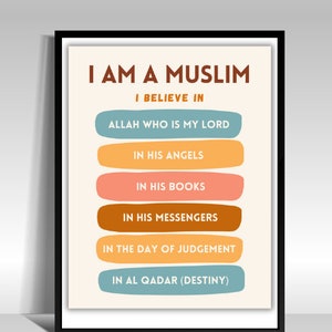 Islamic Poster, Posters for Classroom,muslim Poster, Sunset Themed ...