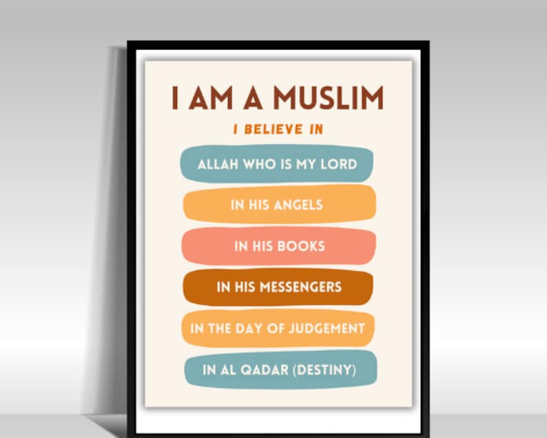 Islamic Poster, Posters for Classroom,muslim Poster, Sunset Themed ...