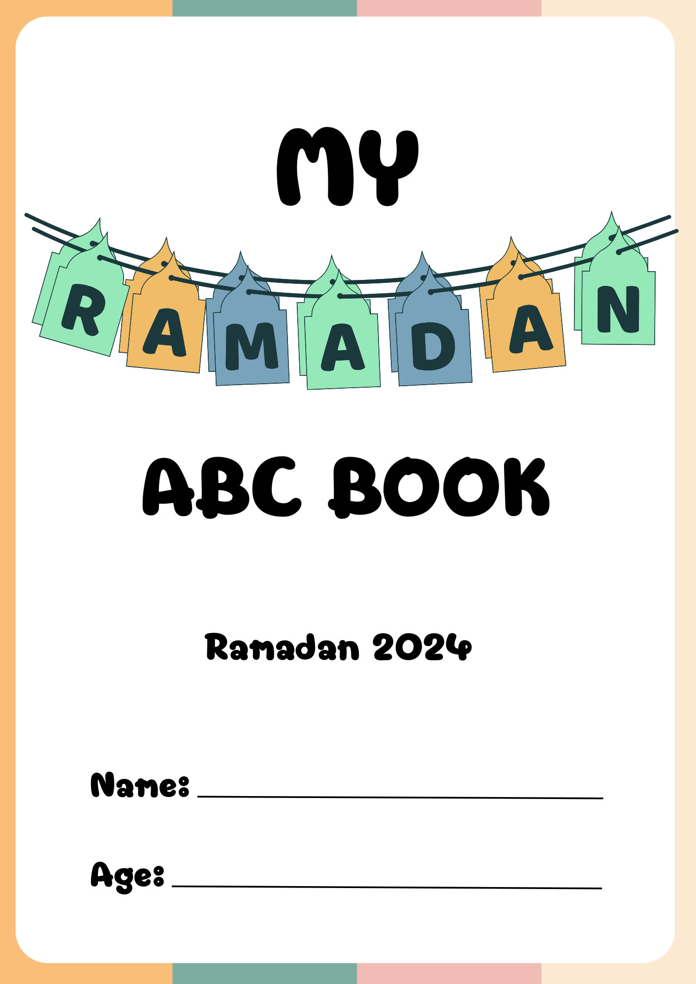 Abc Ramadan Booklet, Ramadan Printable, Ramadan Activity Book, Ramadan ...