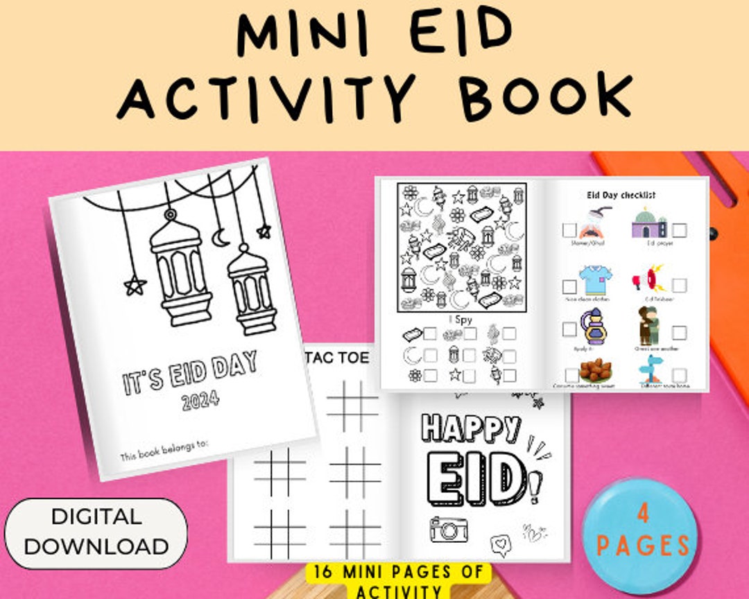 Eid Printable, Eid Activity Book, Activity for Eid, Printable for Eid ...