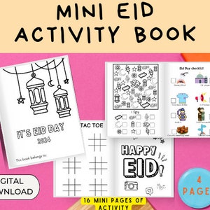 Eid Printable, Eid Activity Book, Activity for Eid, Printable for Eid ...