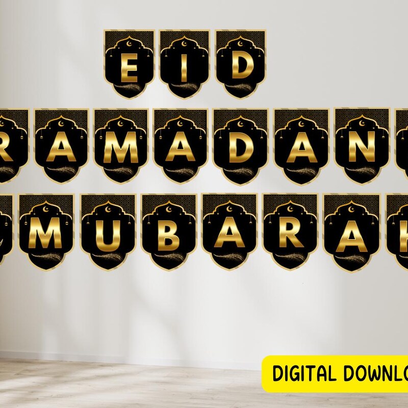 Ramadan Mubarak Banners - Etsy UK