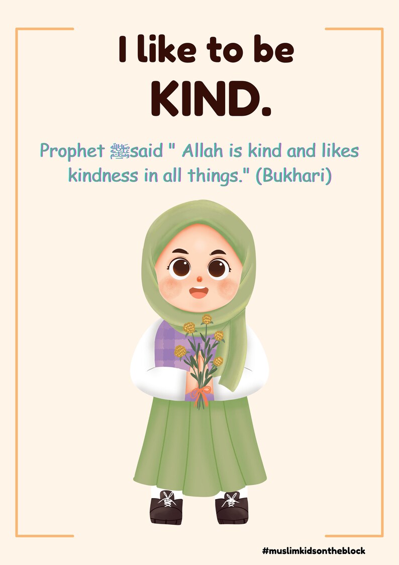 Good Manners and Positive Attitude Poster for Classroom With Hadith ...