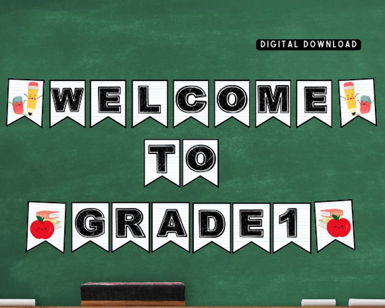 Back to School Printable Banner, Welcome Back to School Banner, Diy ...