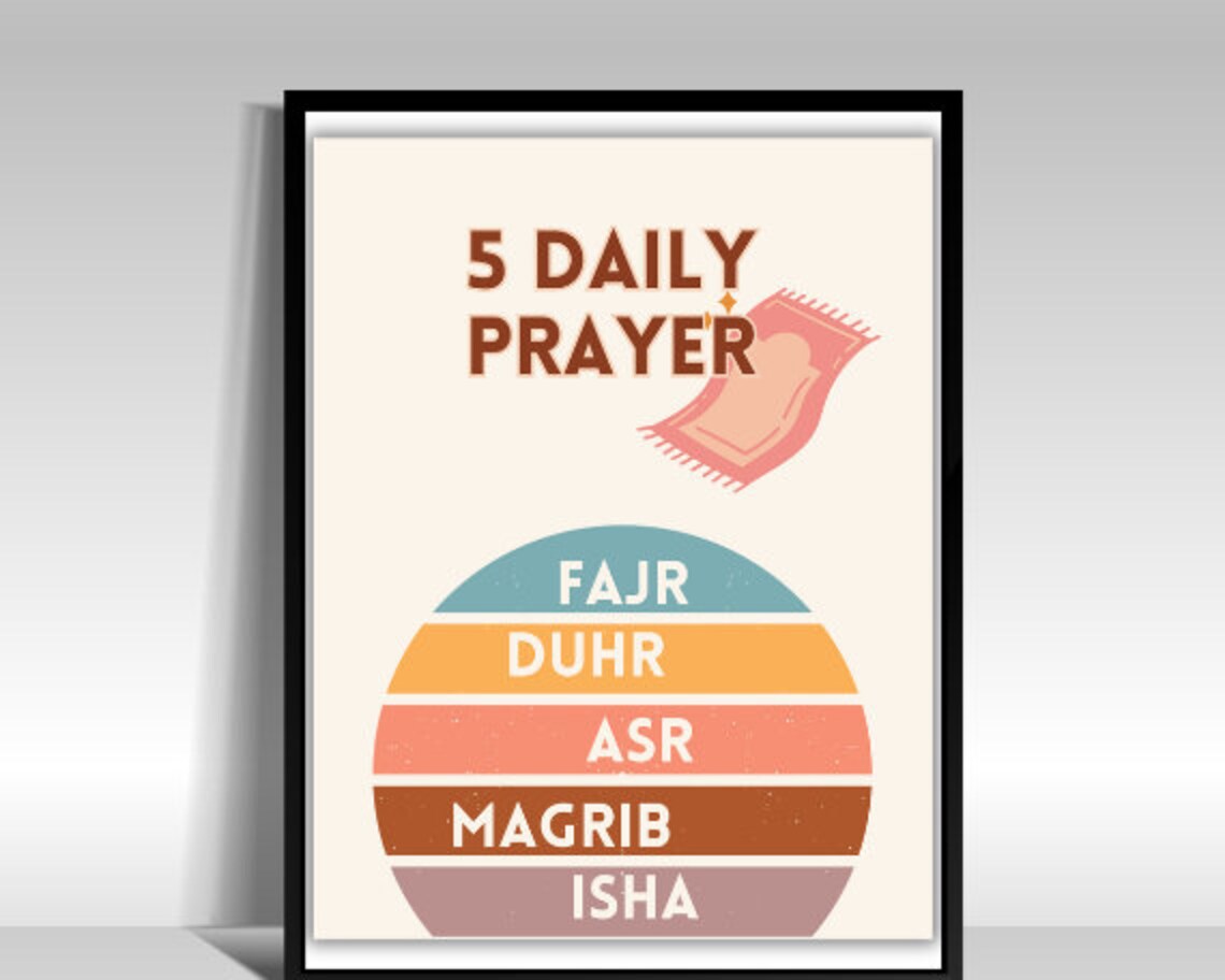Islamic Poster, Posters for Classroom,muslim Poster, Sunset Themed ...