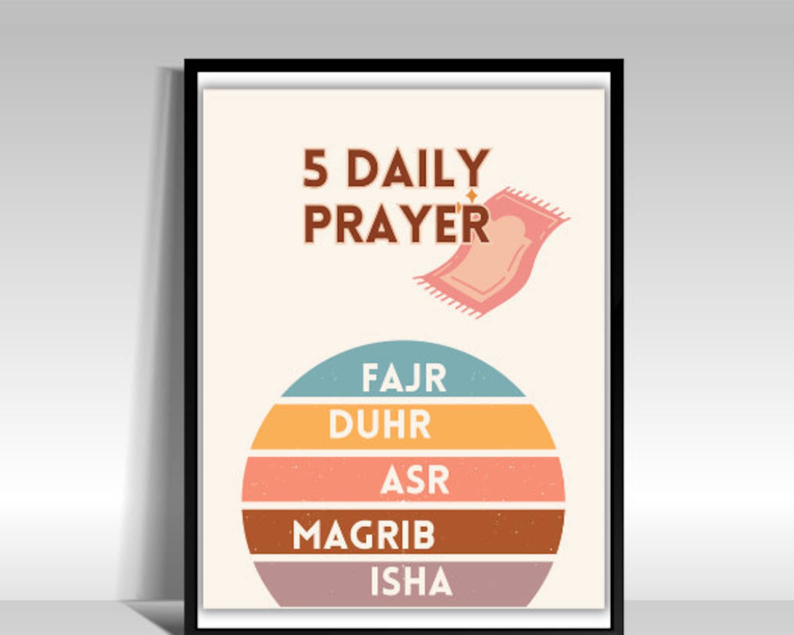 Islamic Poster, Posters for Classroom,muslim Poster, Sunset Themed ...