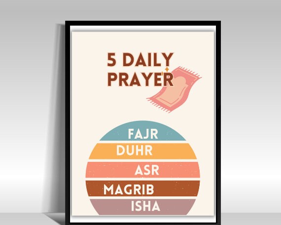 Islamic Poster, Posters for Classroom,muslim Poster, Sunset Themed ...