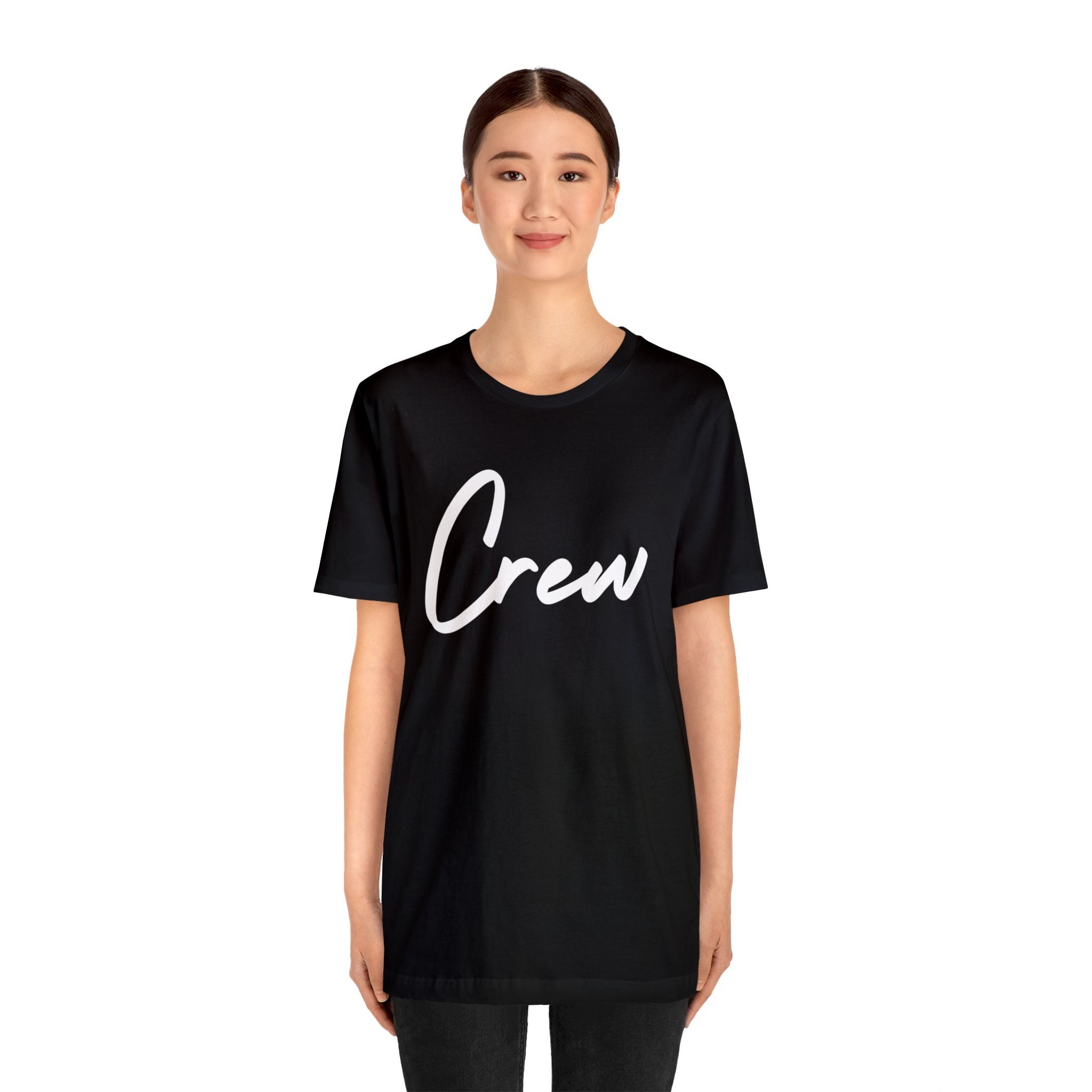 Crew Shirt, Black Staff Tshirt, Uniform for Event Professionals, Gift ...